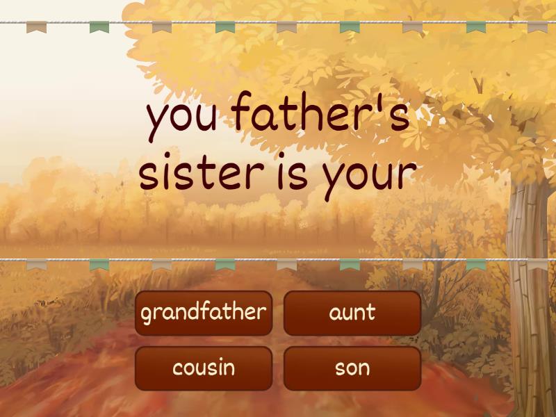 Family vocabulary - Find the match
