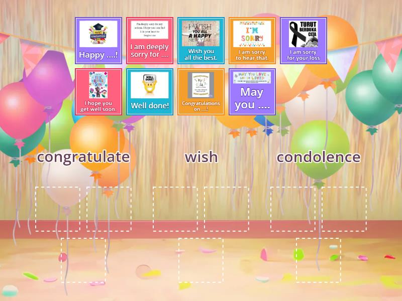 Greeting Card Expressions - Group sort