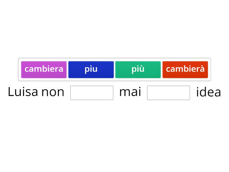 L'accento - Complete the sentence