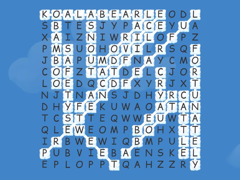 unit 4 - Wordsearch