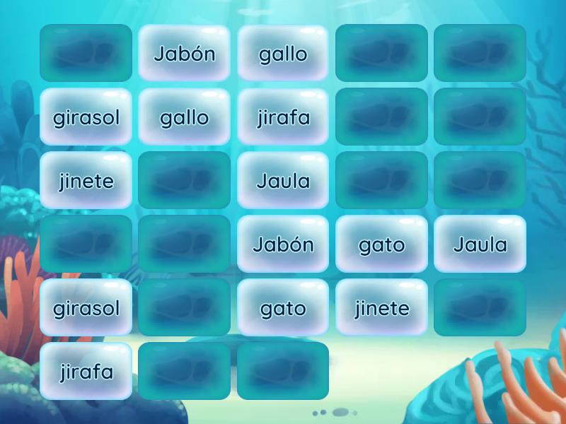 Rimas de palabras - Matching pairs