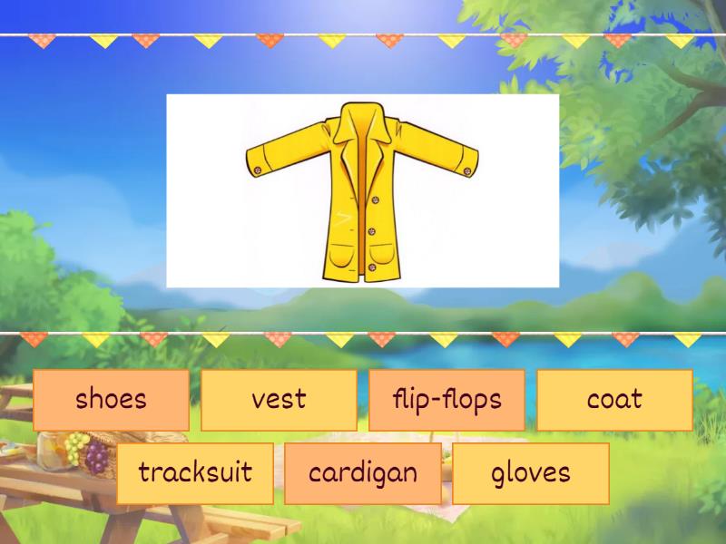 Family and Friends 1, Unit 7. Clothes - Find the match