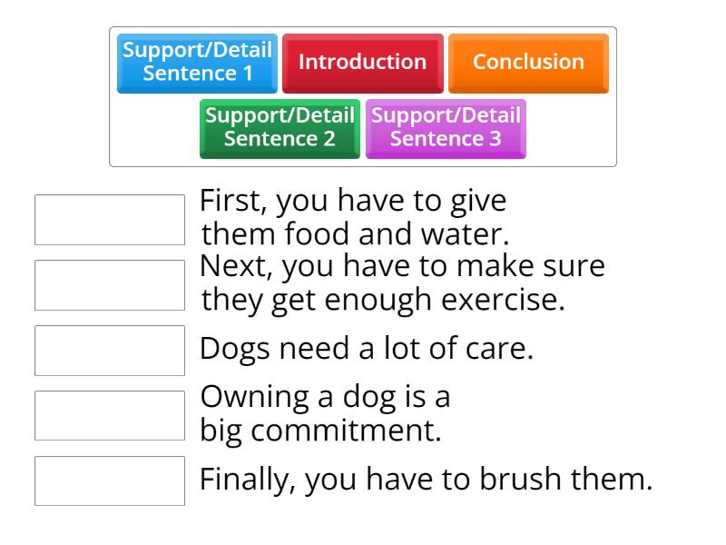 Paragraph Sequencing - Match up
