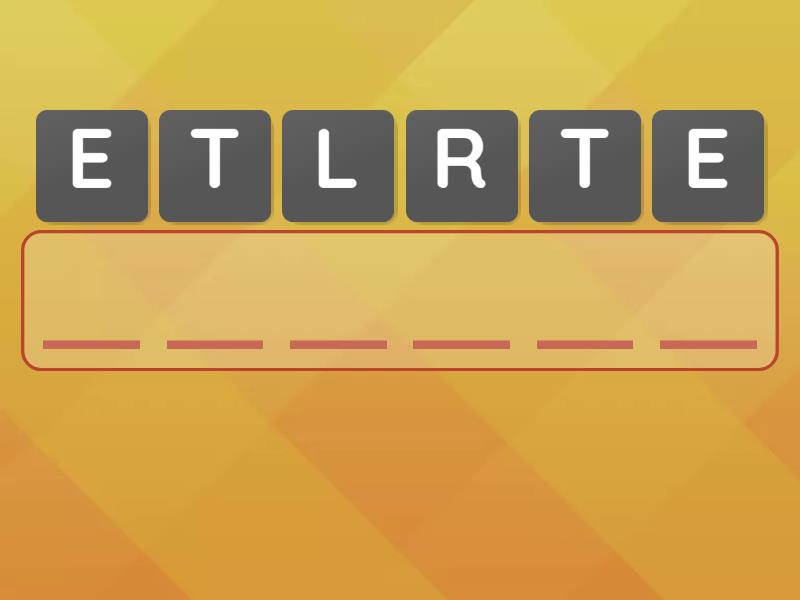 5TH GRADE SPELLING BEE - Anagrama