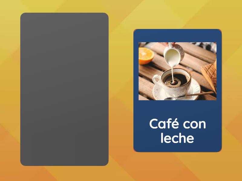 Vocabulario de el Desayuno - Cartas al azar