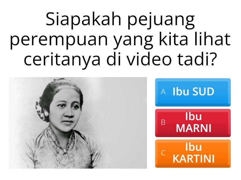 Kuis Kartini SD Kelas 1 - Quiz