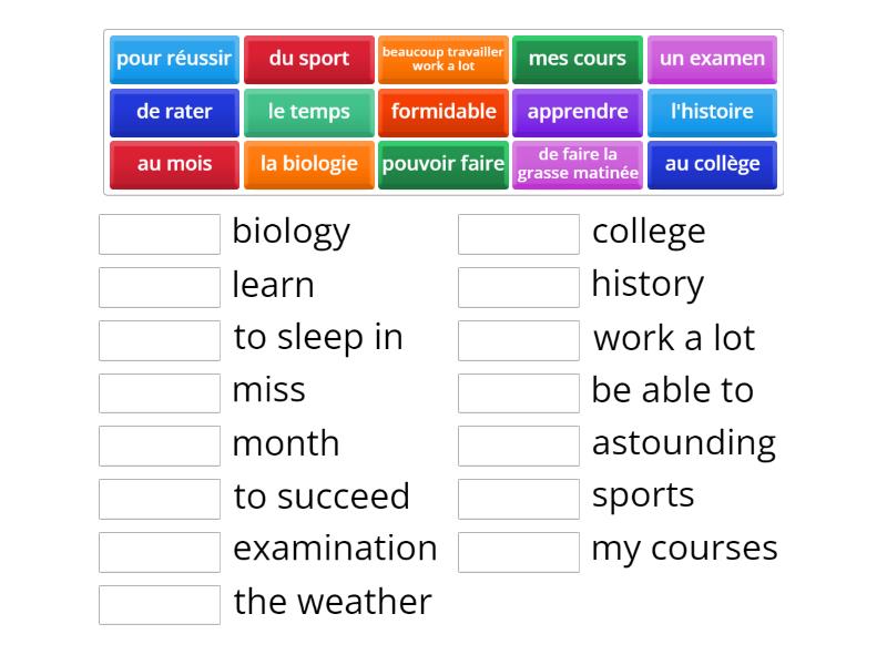 2024 Dictee 14 - Match up