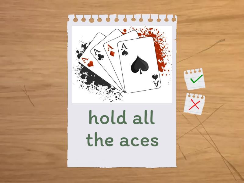 Playing Cards Idioms - Flash cards