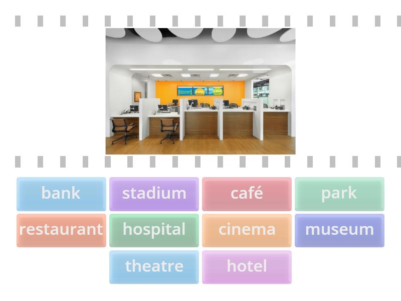 Places in town GG2 - Find the match