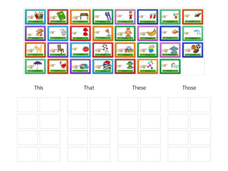Kb2 this that these those - Group sort