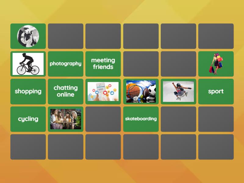 Hobbies - Matching pairs