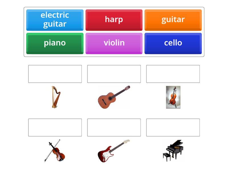 Musical instruments - Match up
