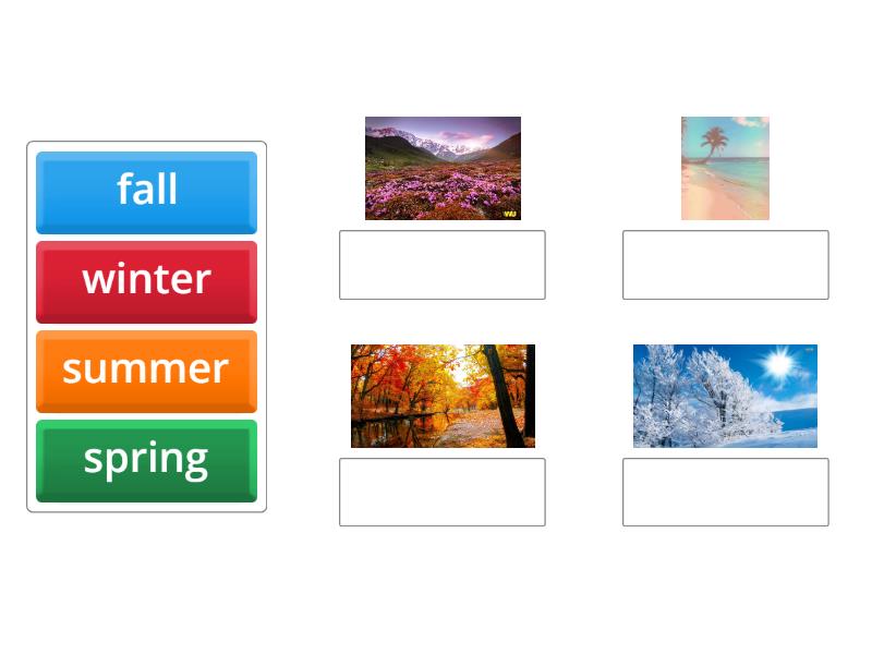 weather and seasons - Group sort