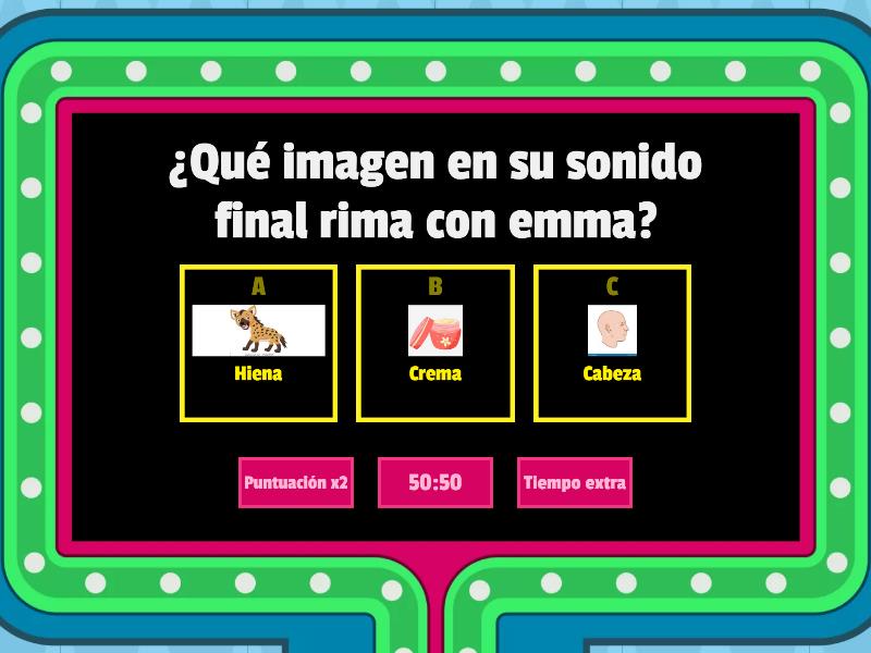Sonido final con nombres - Gameshow quiz