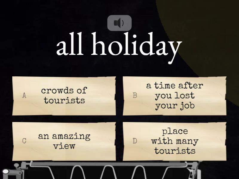 IELTS Speaking - Travel&Holidays - Cuestionario