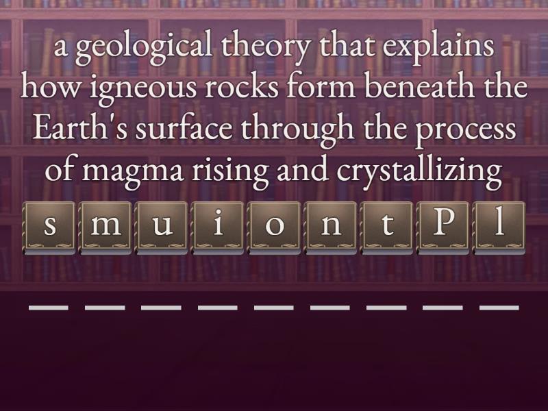 Earth Science - Anagram