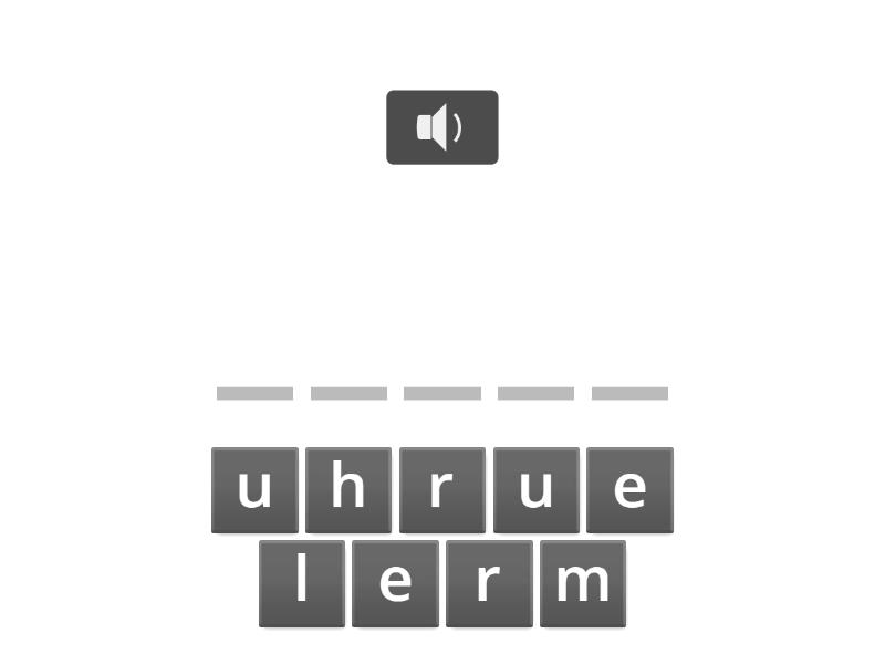 SF2 L1 vocabulary - Spell the word