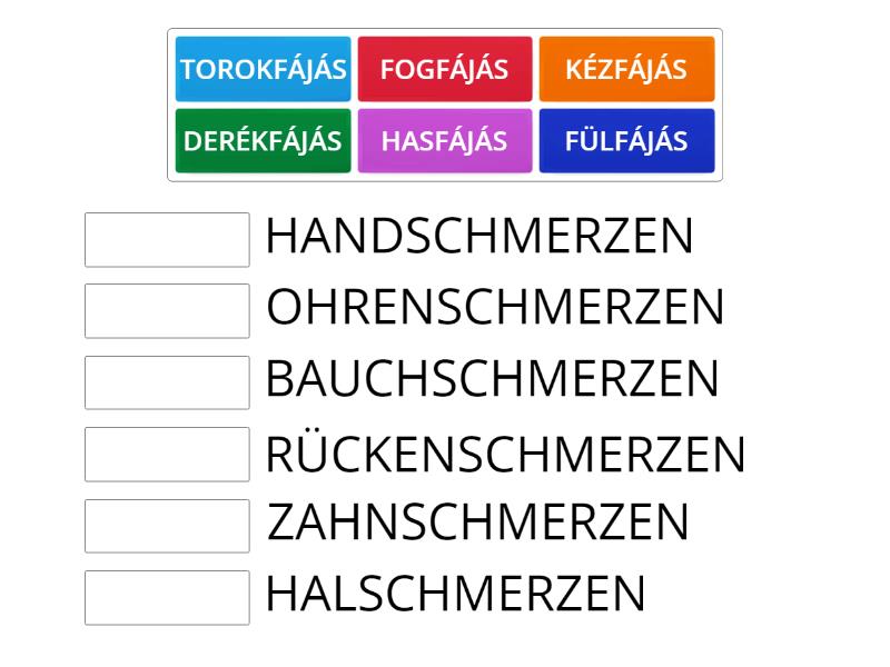 DEUTSCH-TUN ODER TUT WEH - Match up