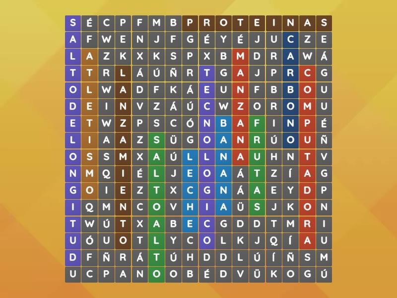 Taller en wordwall - Sopa de letras