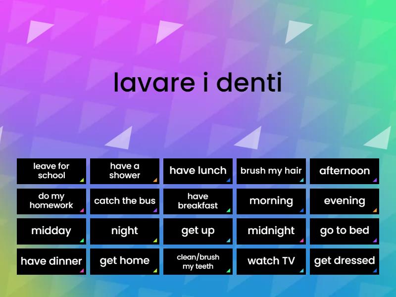 DAILY ROUTINES - PART 1 - Eşleşmeyi bul