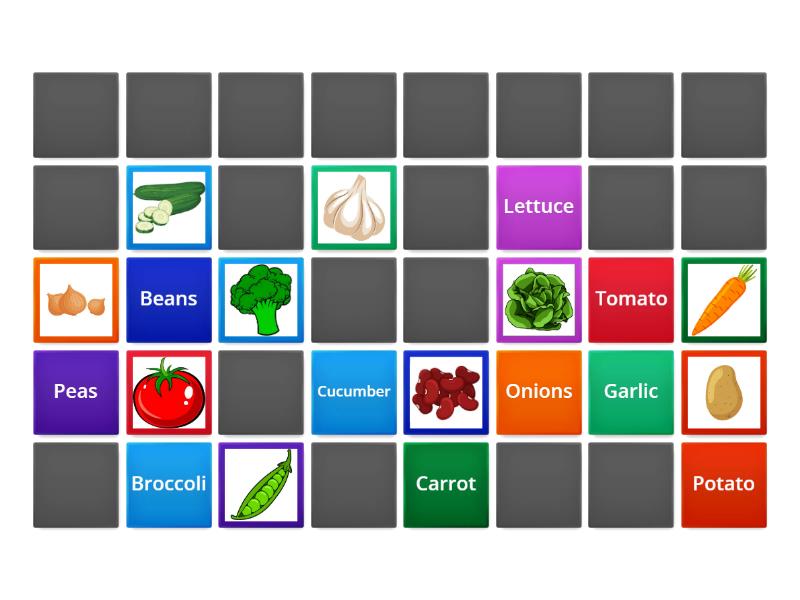 Vegetables - Matching pairs