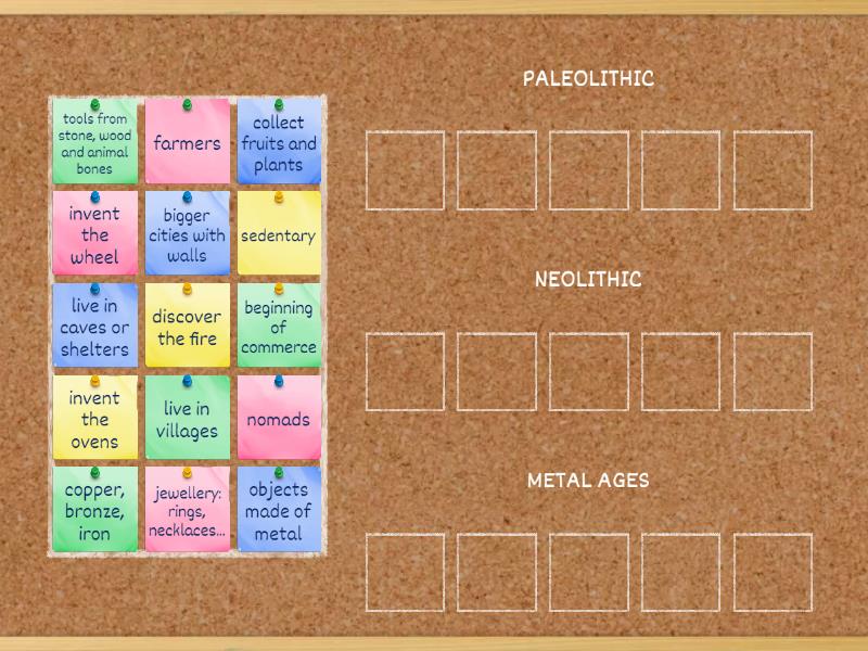 Prehistory - Group sort