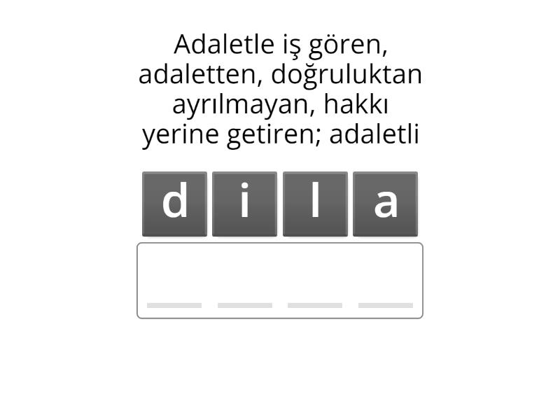 kelime bulmaca - Anagram
