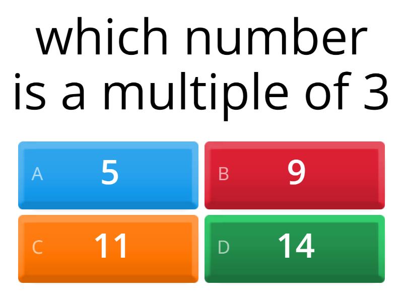 Multiples Mastery Quiz