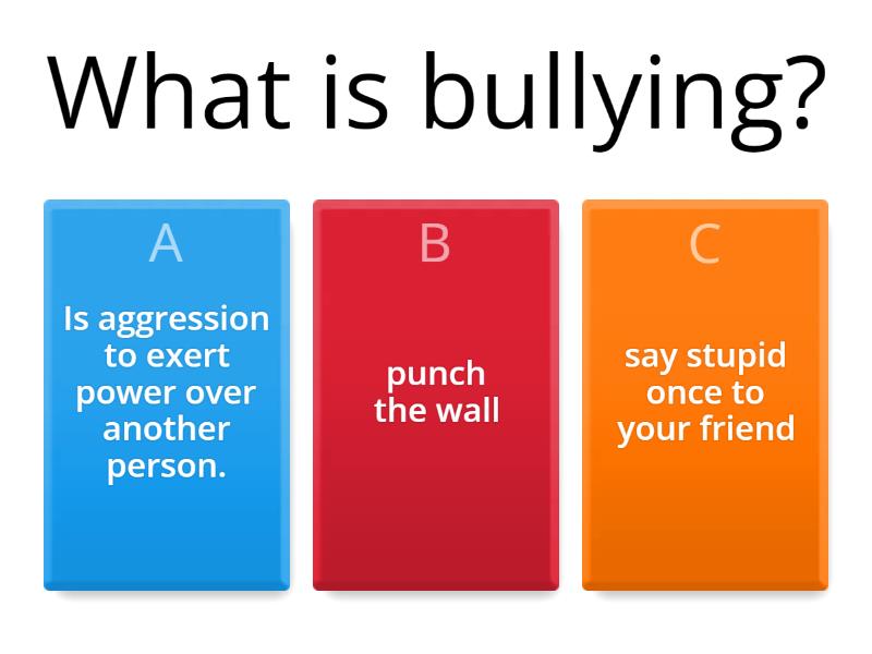 Bullying - Quiz