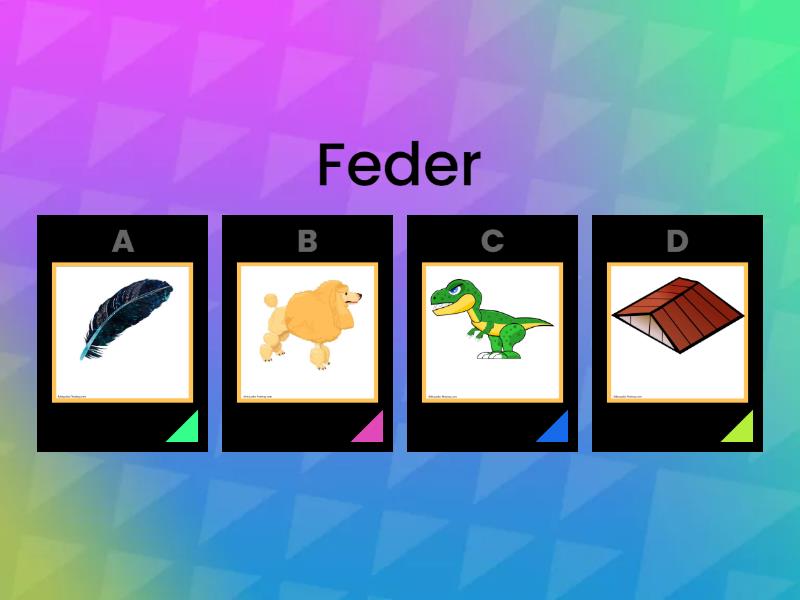 - Wörter mit D d richtig zuordnen - Quiz