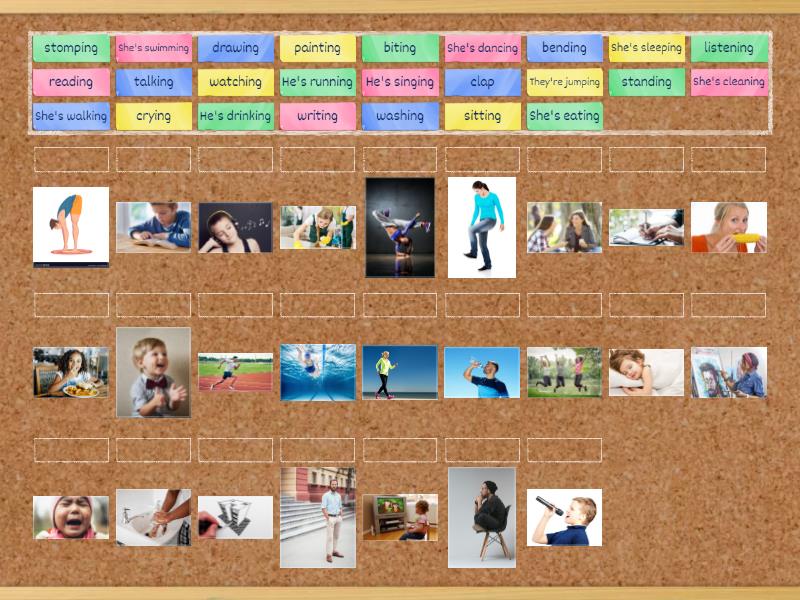 Verb in Ing form - Match up