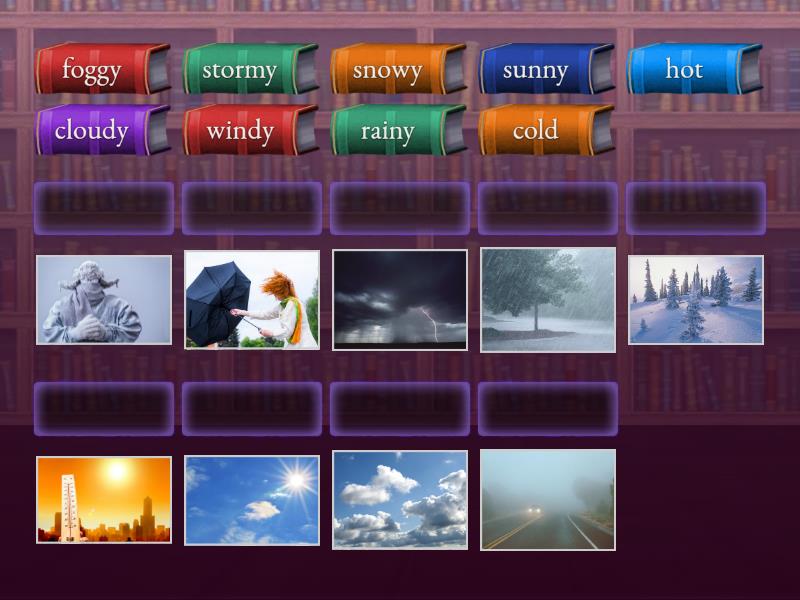 tt1 unit 7 weather - Match up