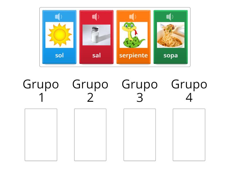 letra s - Group sort