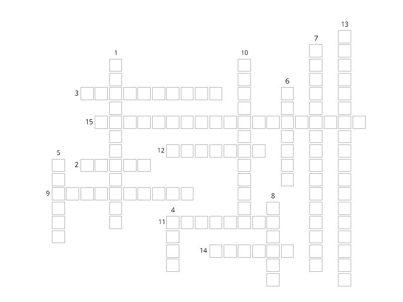 Crucigrama Biologia Crossword