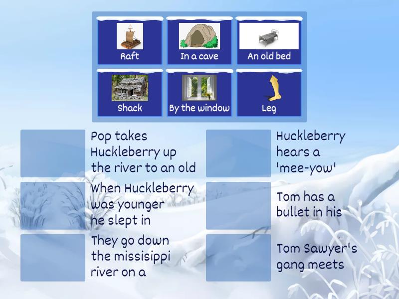 Huckleberry Finn Quiz - Setting - Match up