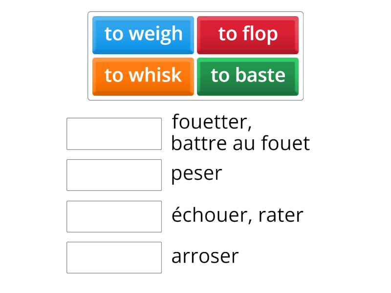 act 4 Vic Cooking verbs - Une las parejas