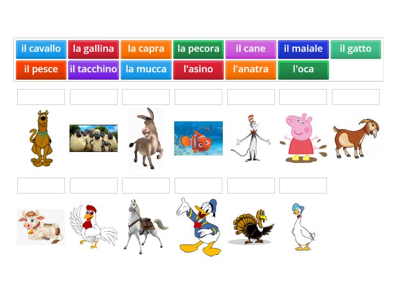 Gli Animali Della Fattoria - Match up
