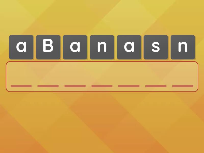 Find the words- Countable and uncountable nouns - Anagram