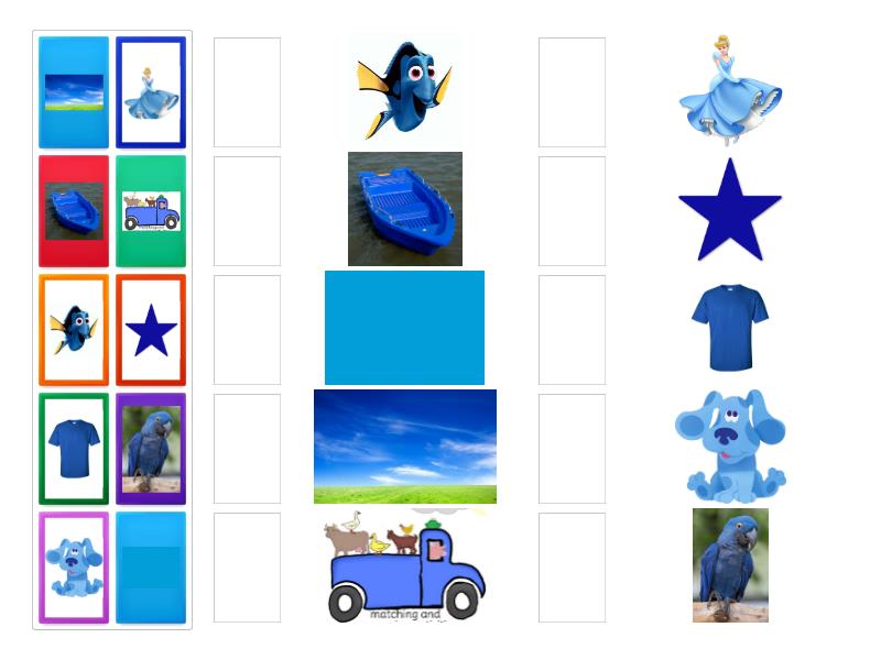 BLUE COLOR - - Match up