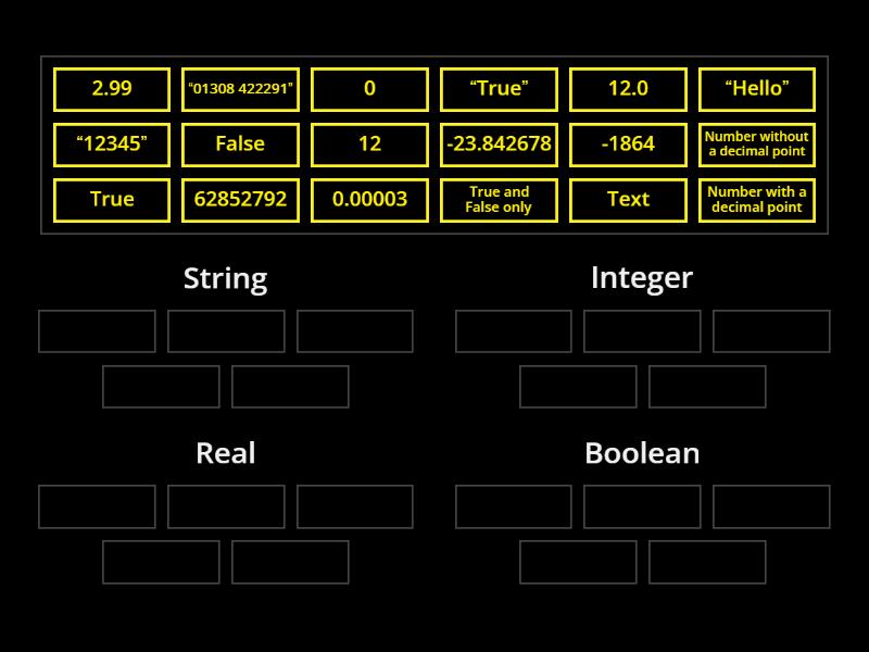 Data Types - Group sort