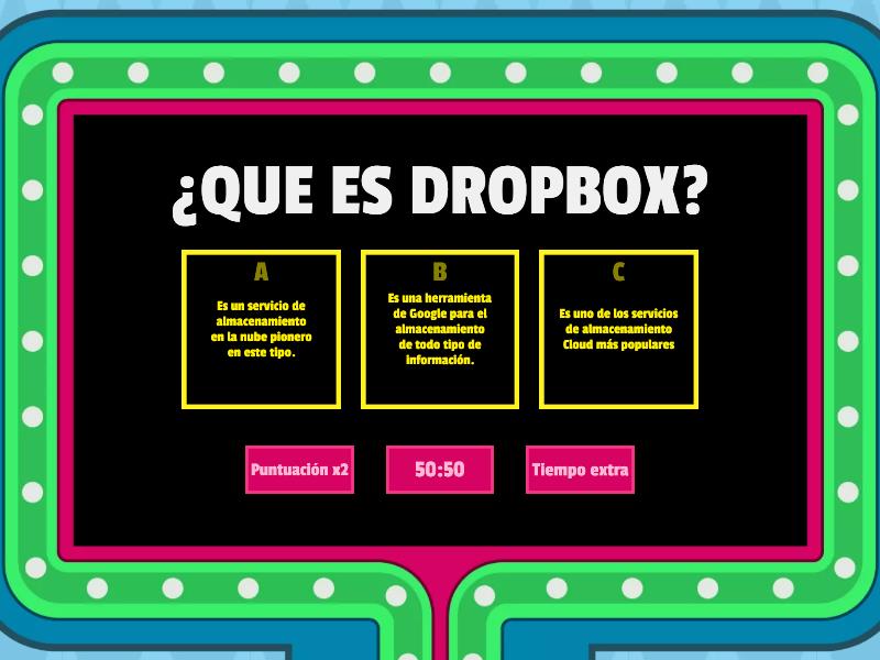 DROPBOX - Gameshow quiz