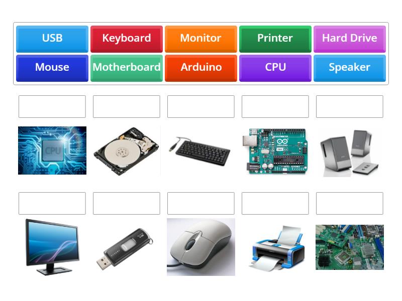 Class Activity 1_hardware components - Match up