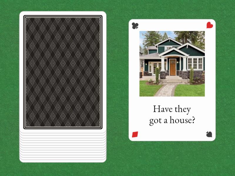 Have got/has got - Speaking cards