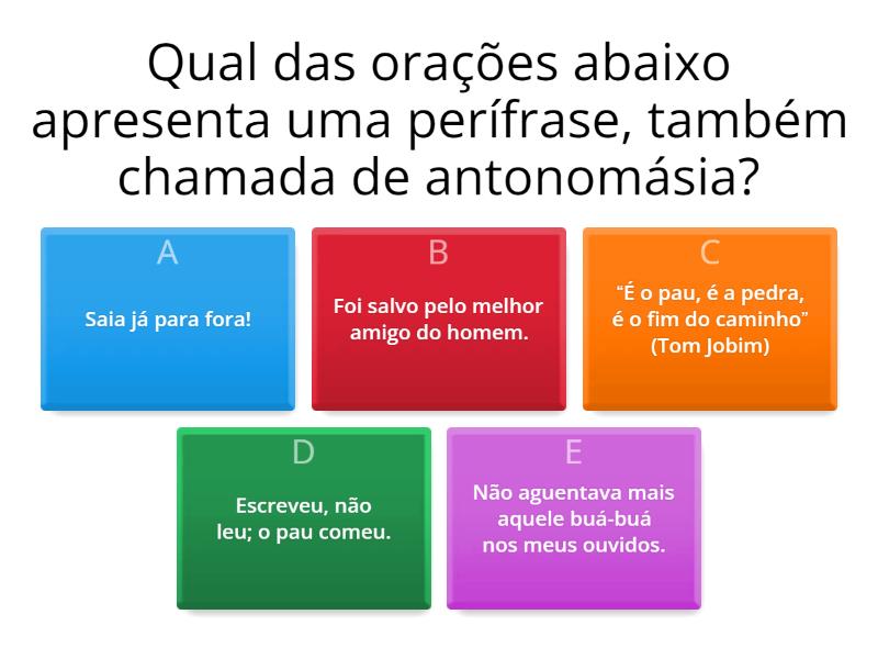 Figuras de Linguagem - Quiz