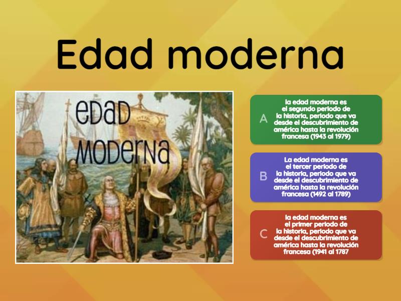 EDAD MODERNA - Quiz