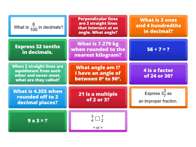 P4 Math Games Flip Cards - Fichas giratorias