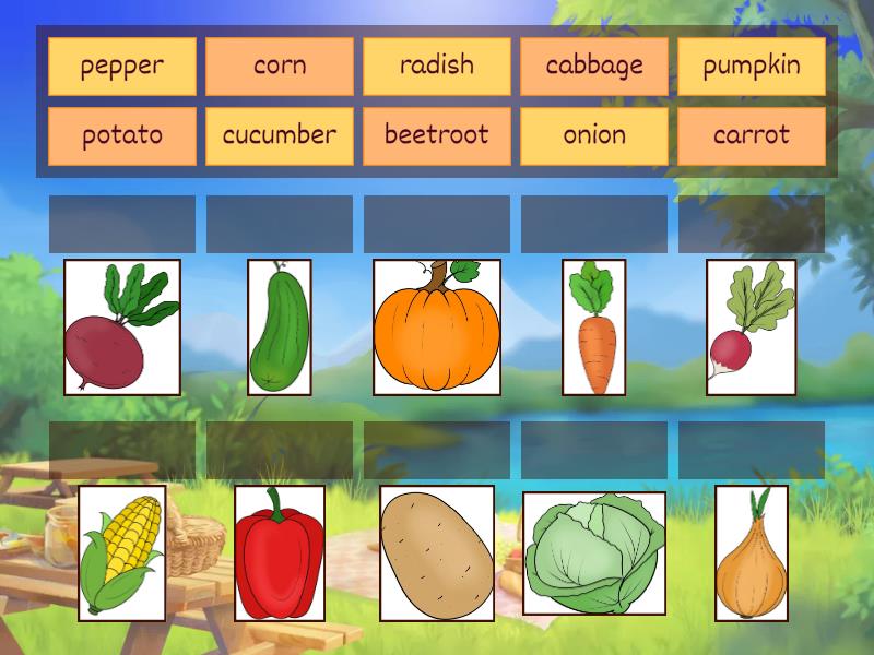 vegetables - Match up