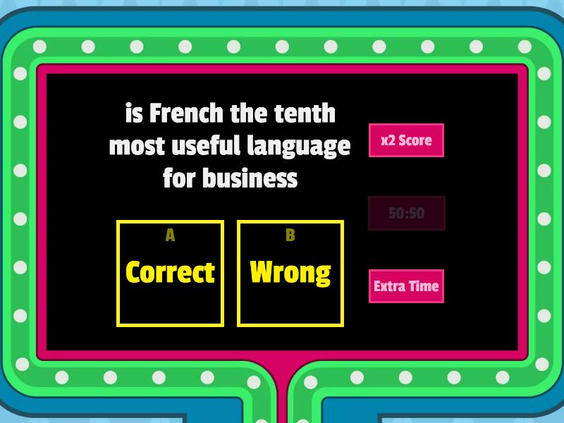 The French Language Gameshow Quiz
