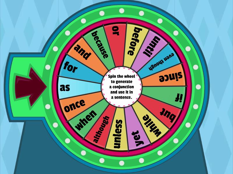 Wheel of Conjunction - Spin the wheel