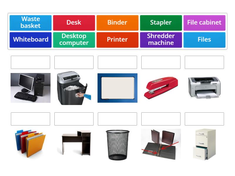 Office Vocabulary - Match up